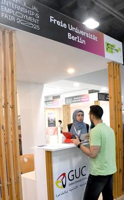 FU Berlin at the GUC Internship & Employment Fair 2025 • Verbindungsbüro Kairo • Freie ...